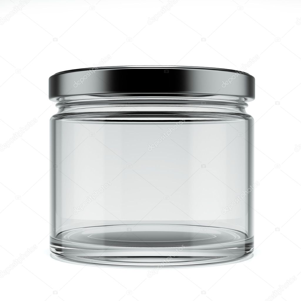Empty glass jar Stock Photo by ©ekostsov 44886871