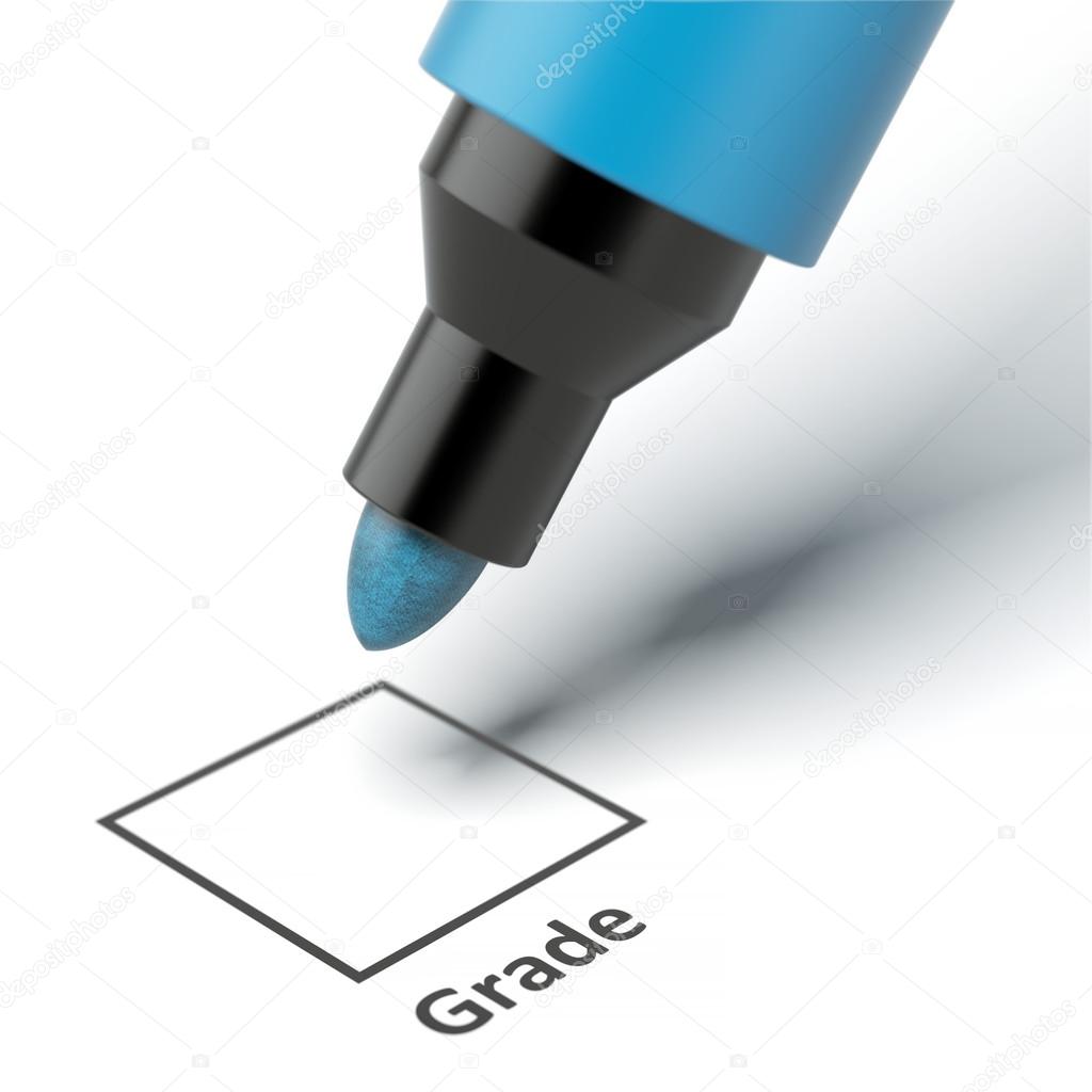 Cuadro de calificaciones en un examen 2022