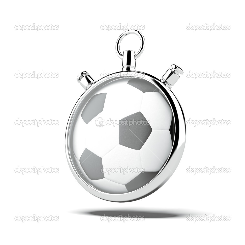 Stopwatch with soccer ball Stock Photo by ©ekostsov 50992393
