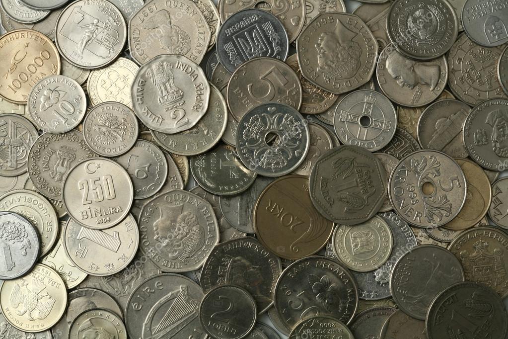 Silver Coins Texture — Stock Photo © wrangel #13327915