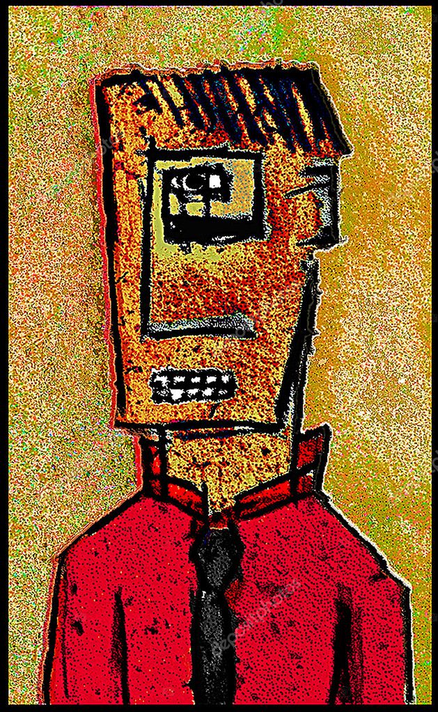 Rough Cartoon Man Illustration — Stock Photo © DanFLCreativo #27882363