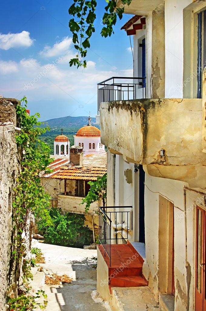 Greek streets and monasteries Stock Photo by ©Maugli 12797249