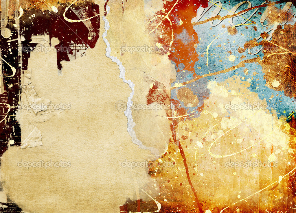 Messy tattered paper background Stock Photo by ©Maugli 12798111