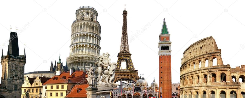 European holidays - travelling background — Stock Photo © Maugli #12820613