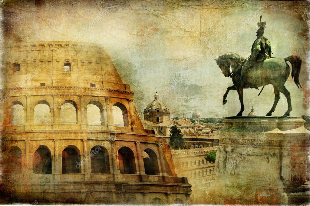 Great Rome - artwork in painting style — Stock Photo © Maugli #12821148