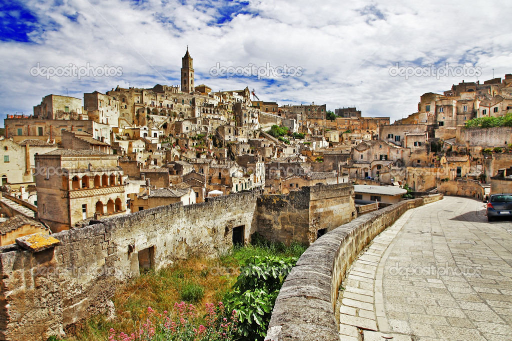Matera - ancient cave city. — Stock Photo © Maugli #26325851