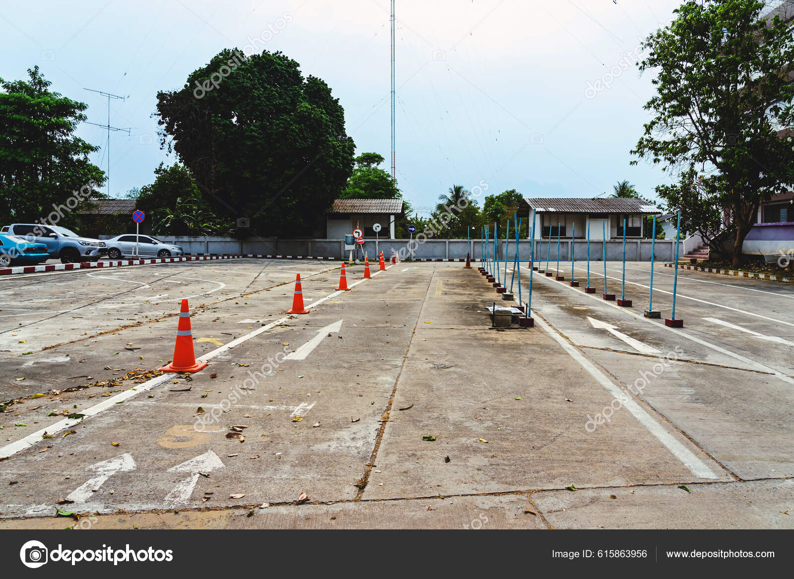Driving Test Training Area Simulate Test Driving License Driving School ...