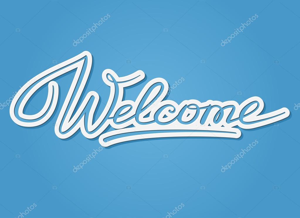 Letras de bienvenida Vector de stock por ©Olga_Lebedeva 25070147