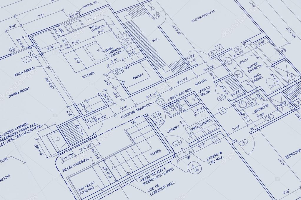 Blueprint of a house Stock Photo by ©carlosphotos 12841973
