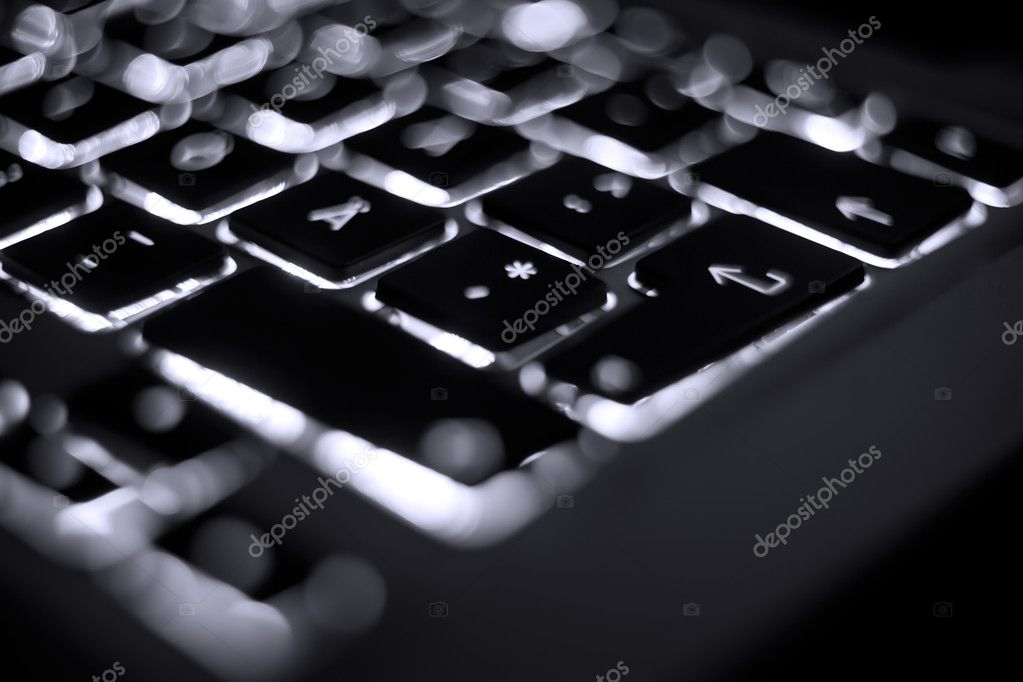 Teclado iluminado — Foto de stock © Ed_Lefler #13132493