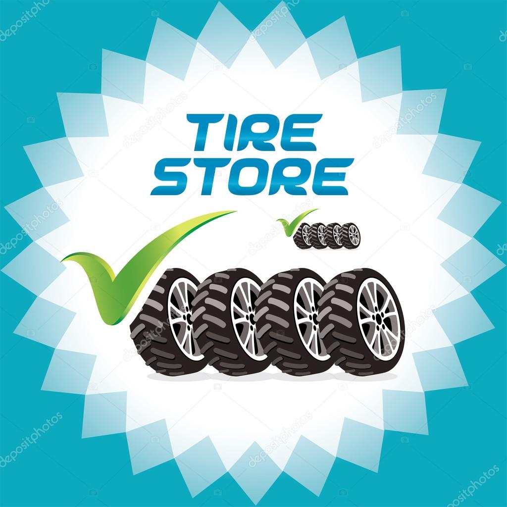 Four Wheels Accept Icons, Logo Illustration for Web and Print Design ...