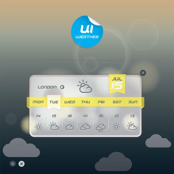 Weather forecast badge Vector Art Stock Images | Depositphotos