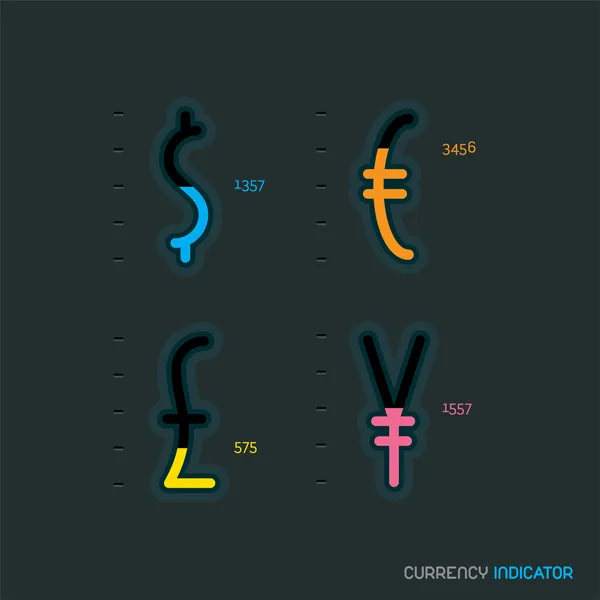 Currency Indicator Signs, Slider Switch Buttons, Sign, Symbol, Emblem ...