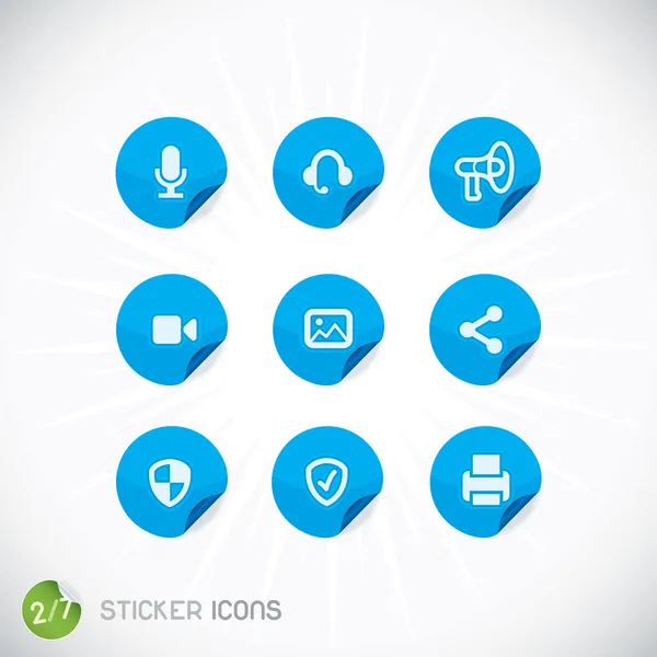 Sticker Icons Stock Vector Image by ©olexius #26003219