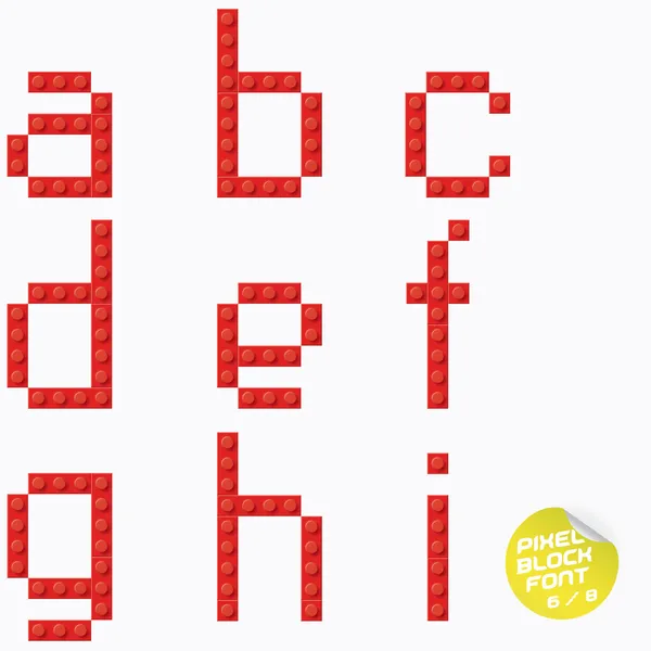 Unique Pixel Block Alphabet Stock Vector Image by ©olexius #28933575