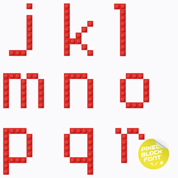 Unique Pixel Block Alphabet Stock Vector Image by ©olexius #28933575