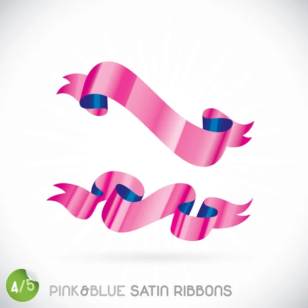 Pink & Blue Satin Ribbons Illustration Stock Vector Image by ©olexius ...