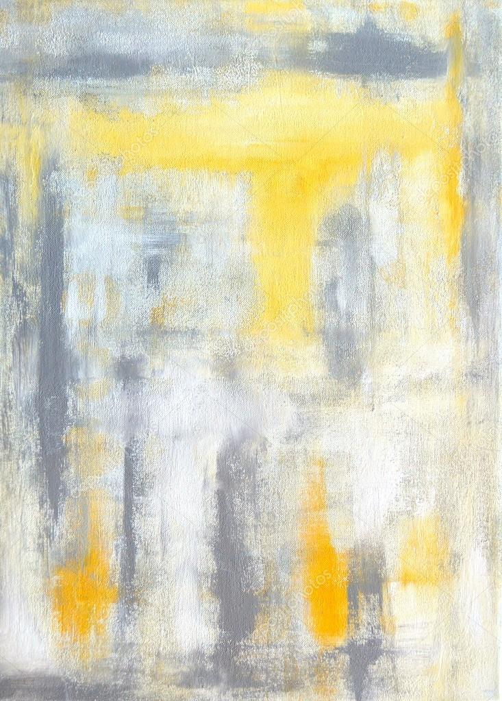 Grey and Yellow Abstract Art Painting Stock Photo by ©t30gallery 28698541