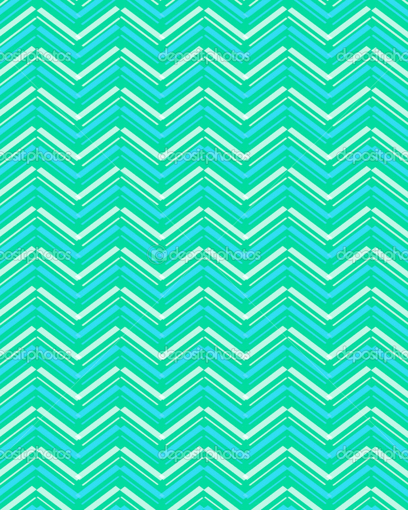 Turquoise Chevron Print