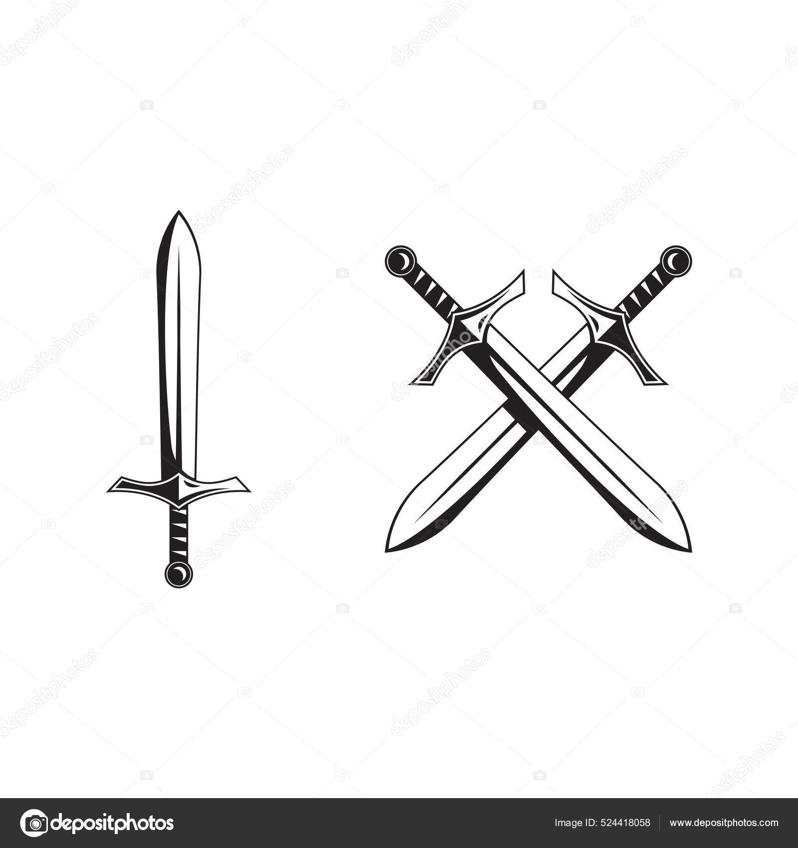 Knight Swords Vector