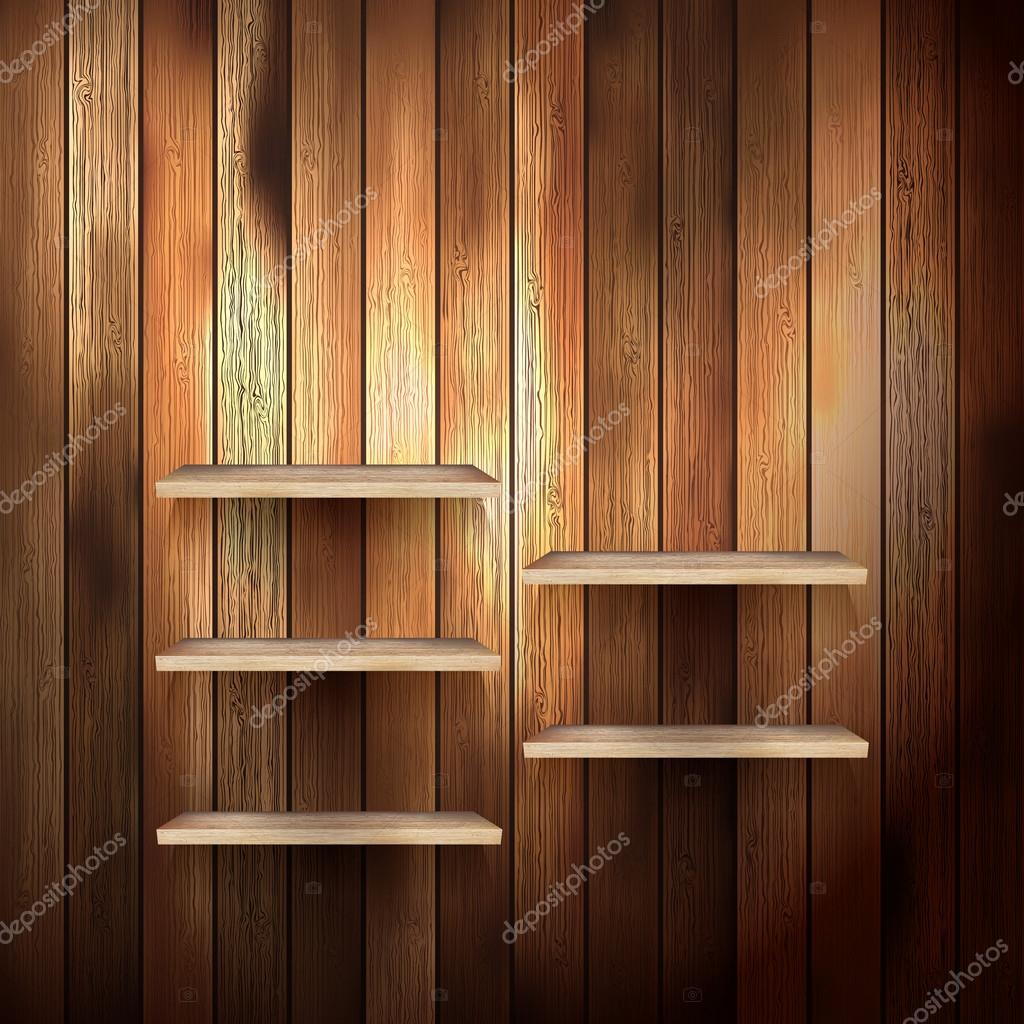 Empty Bookshelf Background