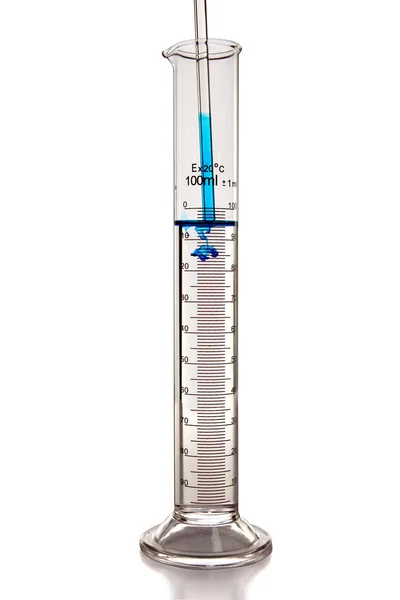 Photo: of graduated cylinder | Graduated cylinder — Stock Photo ...