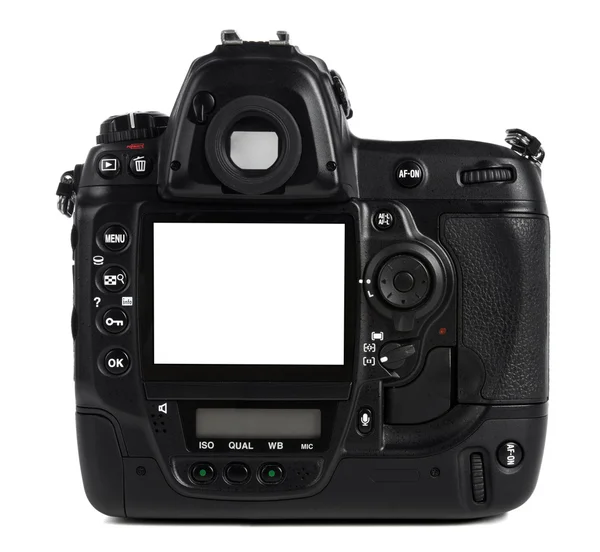 DSLR camera back view white isolated Stock Photo by ©ryzhov 64991277