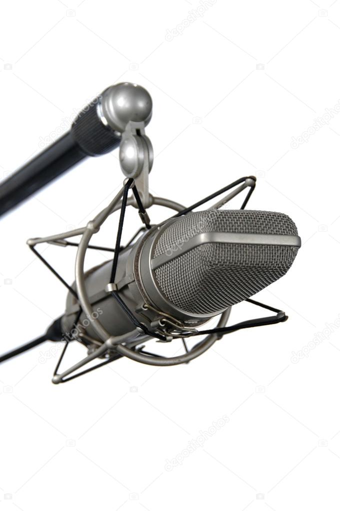 Vintage Microphone on Stand Stock Photo by ©ginosphotos1 16631301