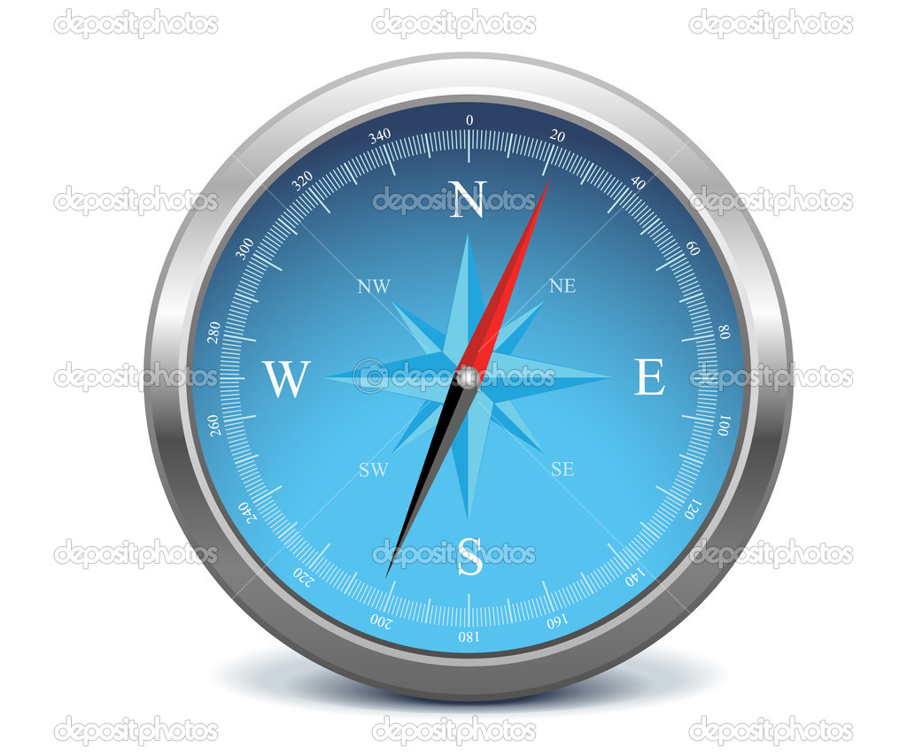Blue compass Stock Vector Image by ©polesovsky #38786127