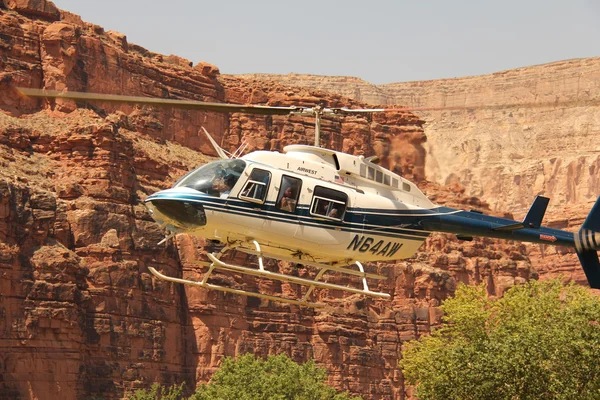 Helicopter ride in Havasupai Tribe - Grand Canyon Stock Photo by ...