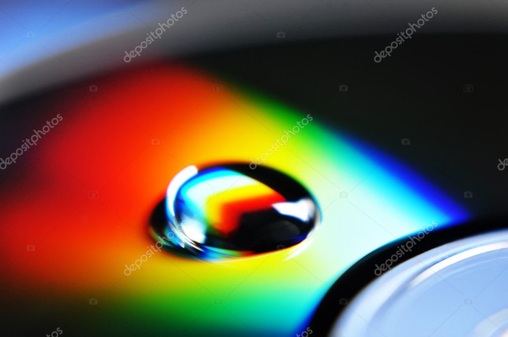 Rainbow Water Drop Splash
