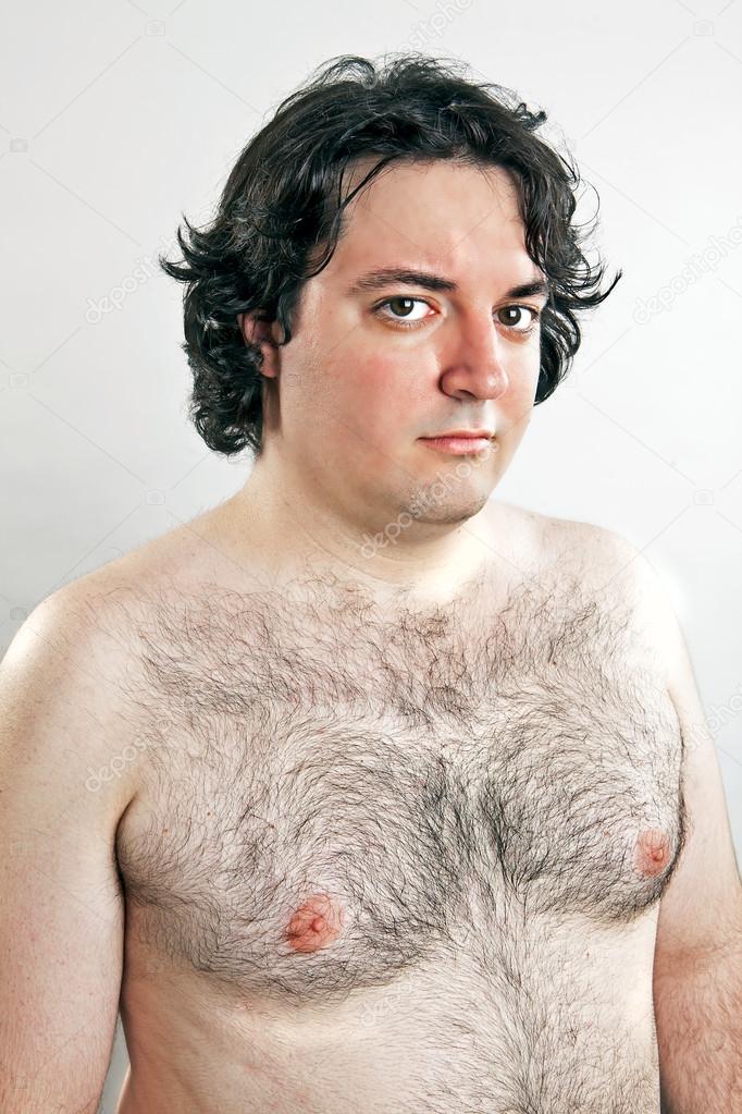 Fat proud nacked man portrait — Stock Photo © tommasolizzul #13630530