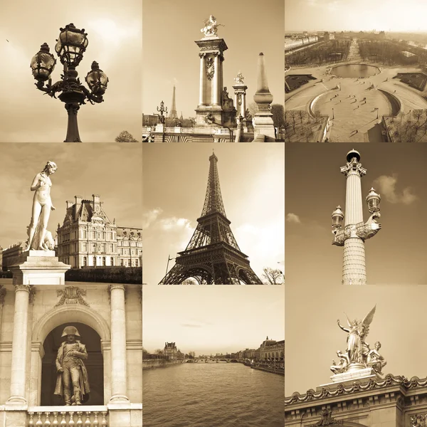 Collage set of Paris images Stock Photo by ©friday 105532046