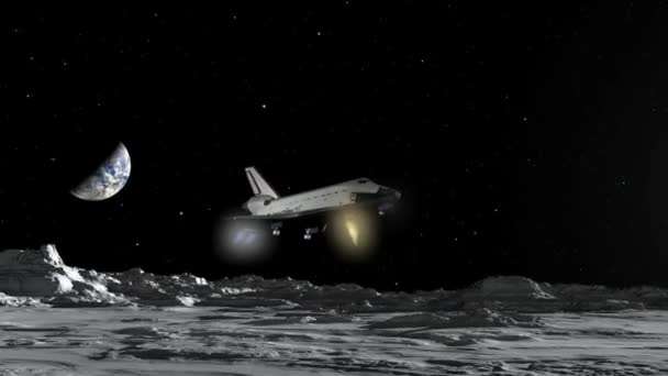 Space Shuttle Landing On The Moon
