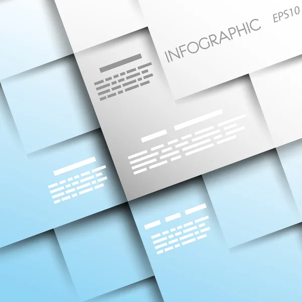 Square infographic white and blue background Stock Vector Image by ...