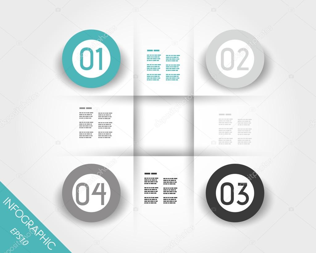 Four infographic rings in corners Stock Vector Image by ©mdesignstudio ...