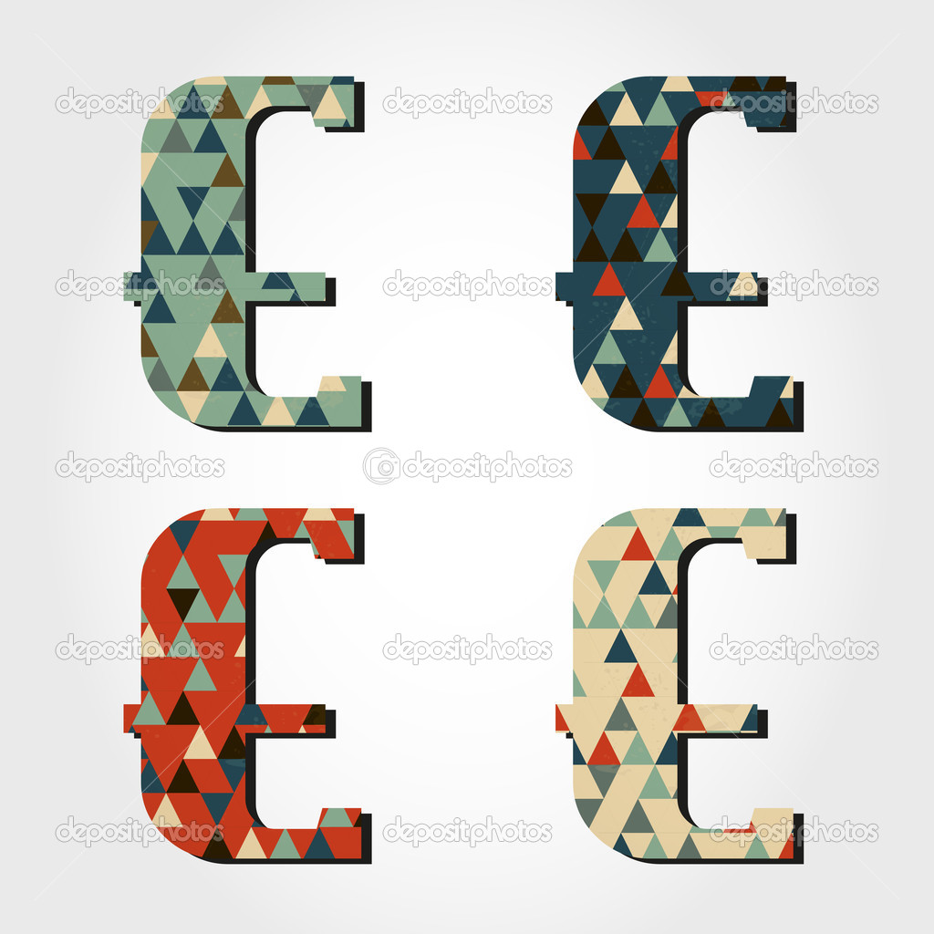 Letra retro E Vector de stock por ©mdesignstudio 29450565