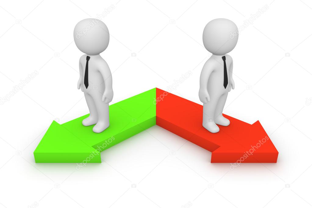 Dos direcciones diferentes: fotografía de stock © Viktor-88 #12894167 ...