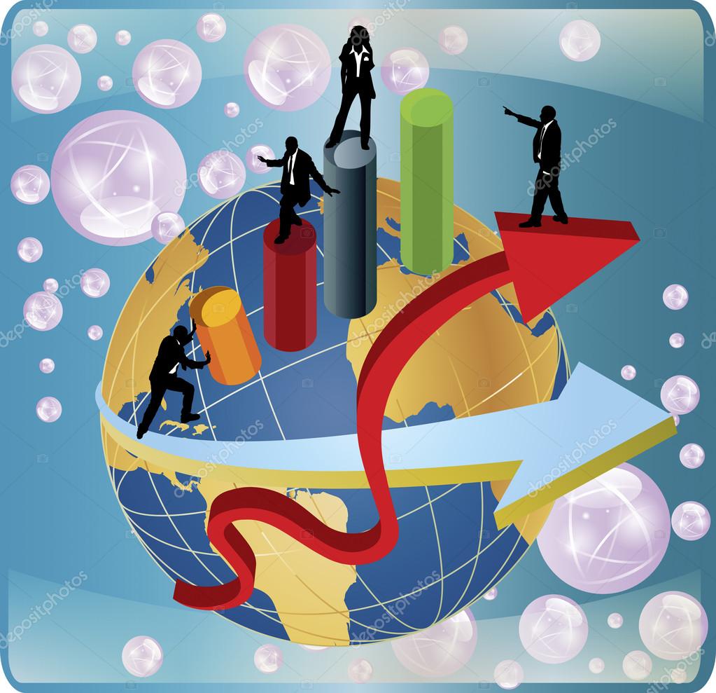Business around the world vector Stock Vector Image by ©kozzi2 #13235680