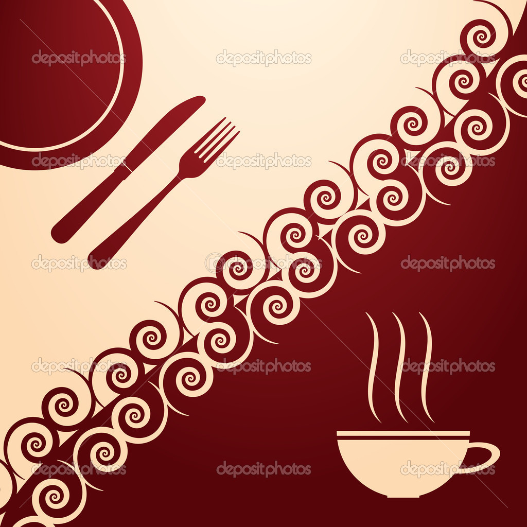 Fondo del tema vector restaurante — Foto stock © kozzi2 #13525728