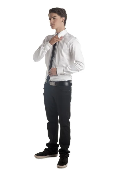 Handsome guy holding his tie Stock Photo by ©kozzi2 17203767