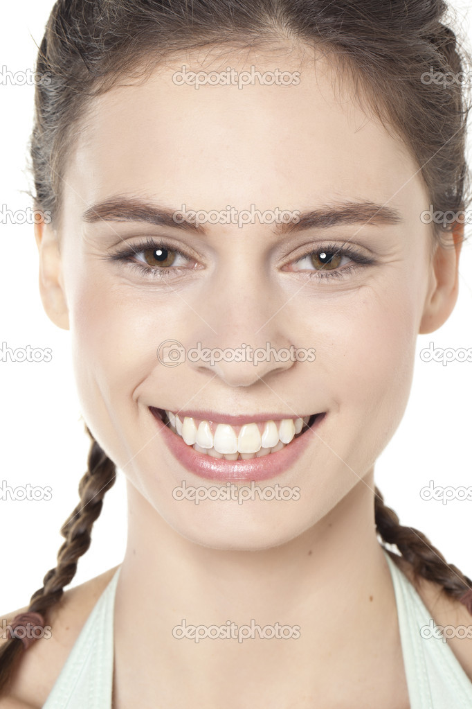 Smiling female face — Stock Photo © kozzi2 #19198765