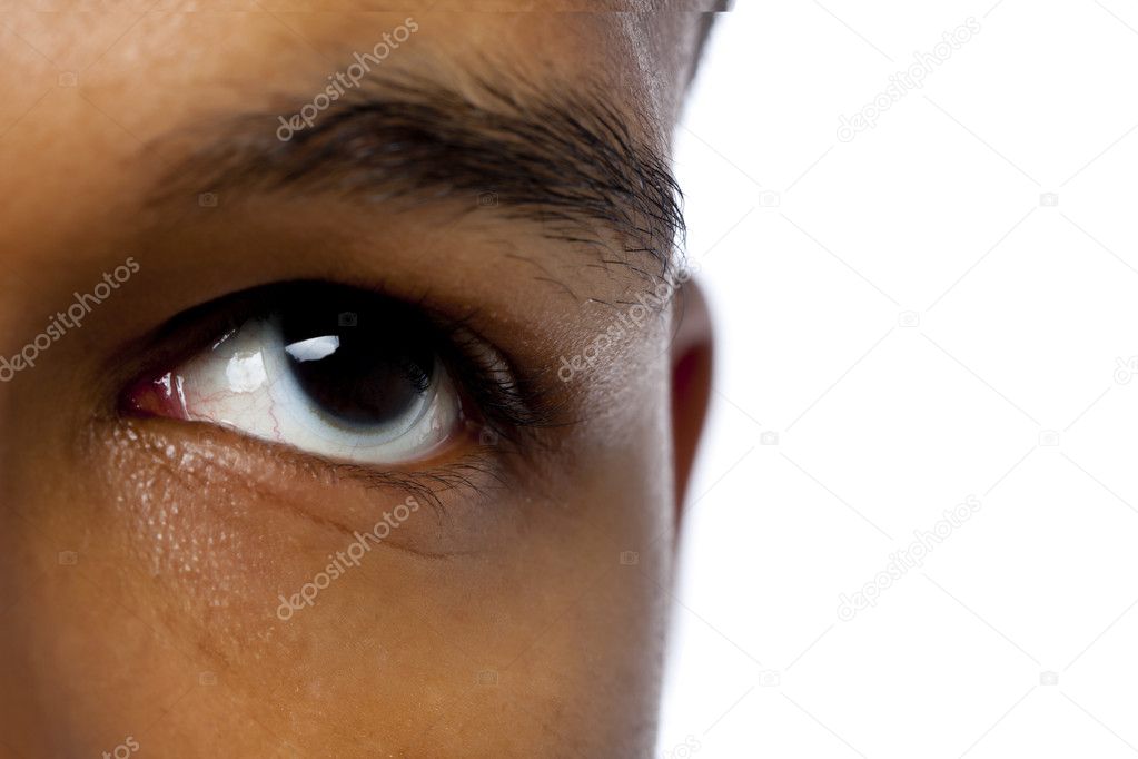 Dark mans left eye — Stock Photo © kozzi2 #19293209