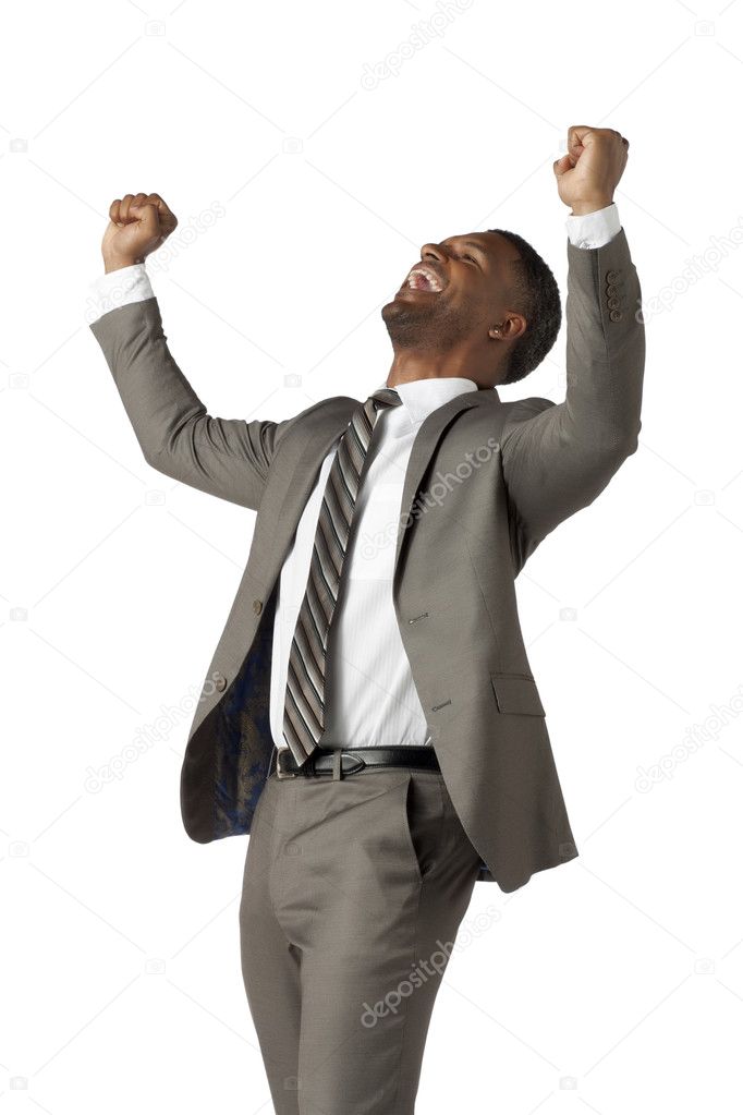 Black Businessman Serious