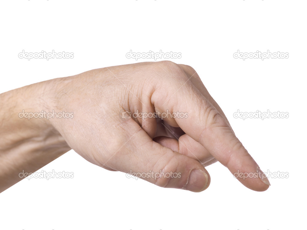 Uma mão apontando para o lado — Fotografias de Stock © kozzi2 #22381993
