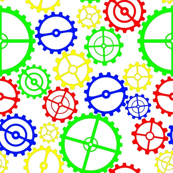 Seamless pattern. colorful gears — Stock Vector © nick8889 #13859494
