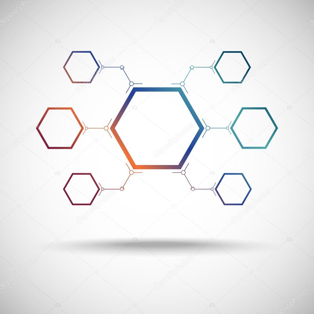 Connected cells.gradient Stock Vector Image by ©nick8889 #20854947