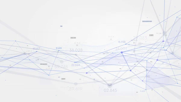 Connected Dots Lines Polygons Plexus Futuristic Technology Processing Information Flow Stock ...