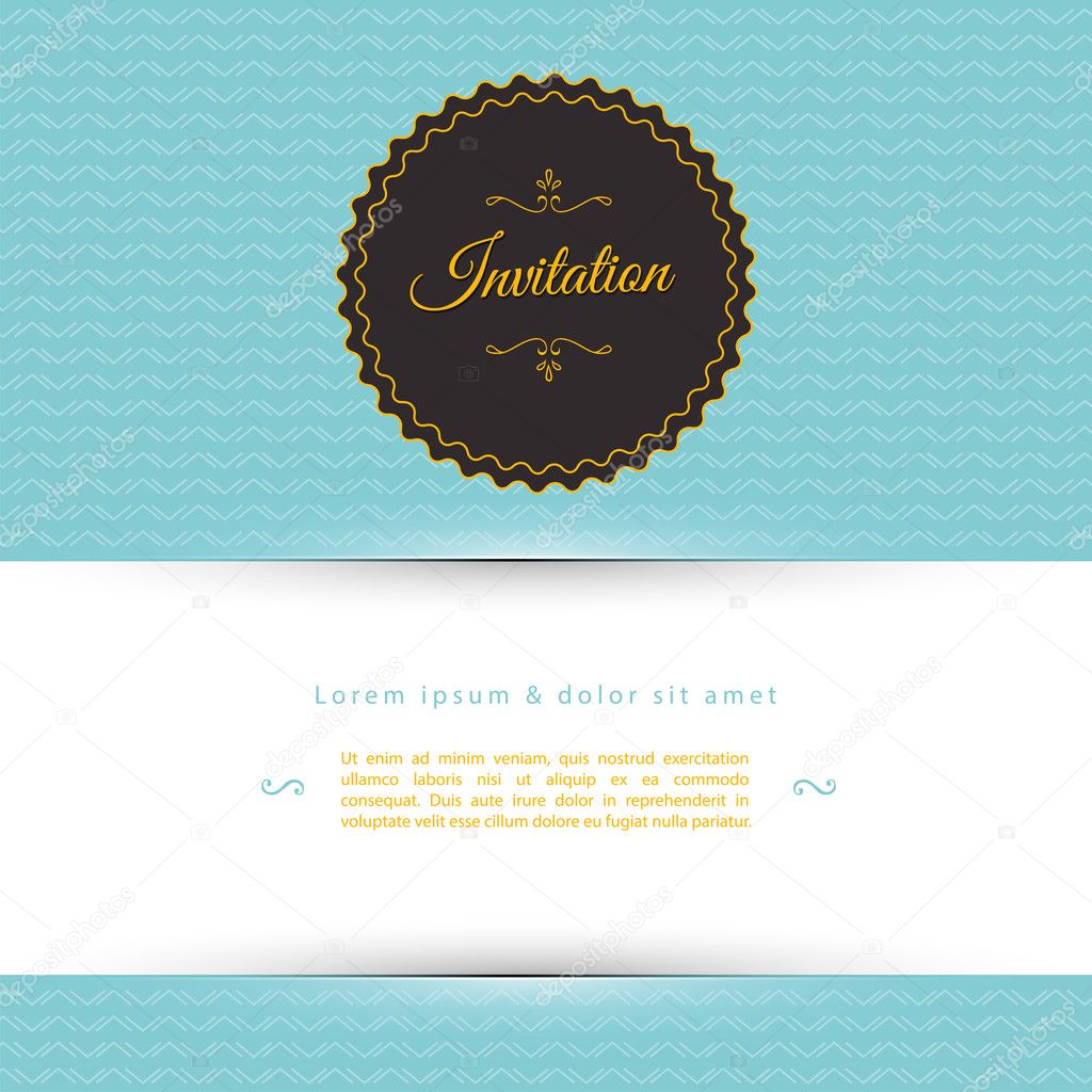 Invitation Stock Vector Image by ©SonneOn #32633981