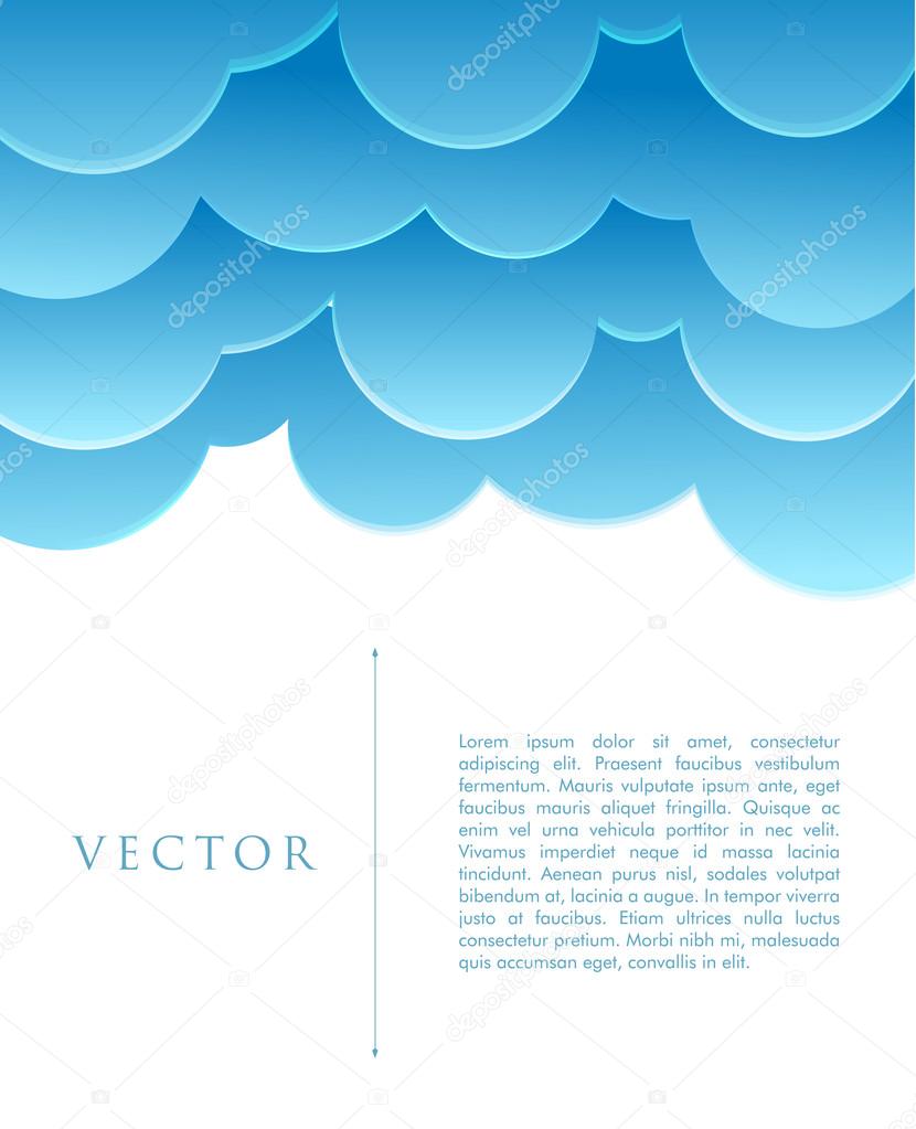 Nubes azules abstractas Vector de stock por ©SonneOn 42483097